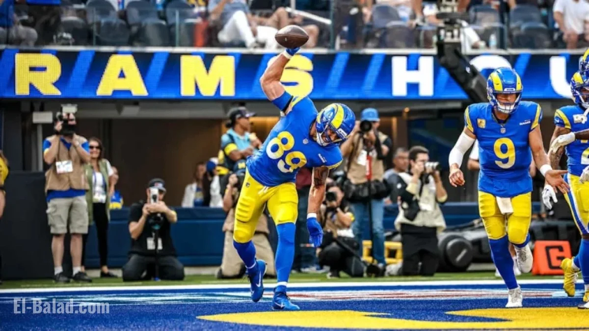 Rams’ Tyler Higbee Scores Touchdown, Celebrates with Dodgers-Themed ...