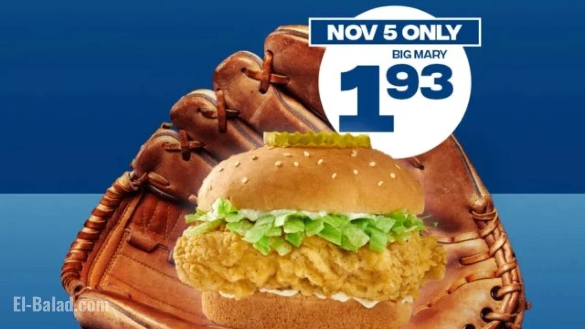 Mary Brown’s Offers $1.93 Big Mary for One Day Only - El-Balad.com