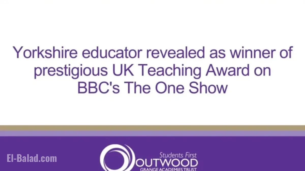 Yorkshire Teacher Wins Prestigious UK Teaching Award on BBC’s The One ...