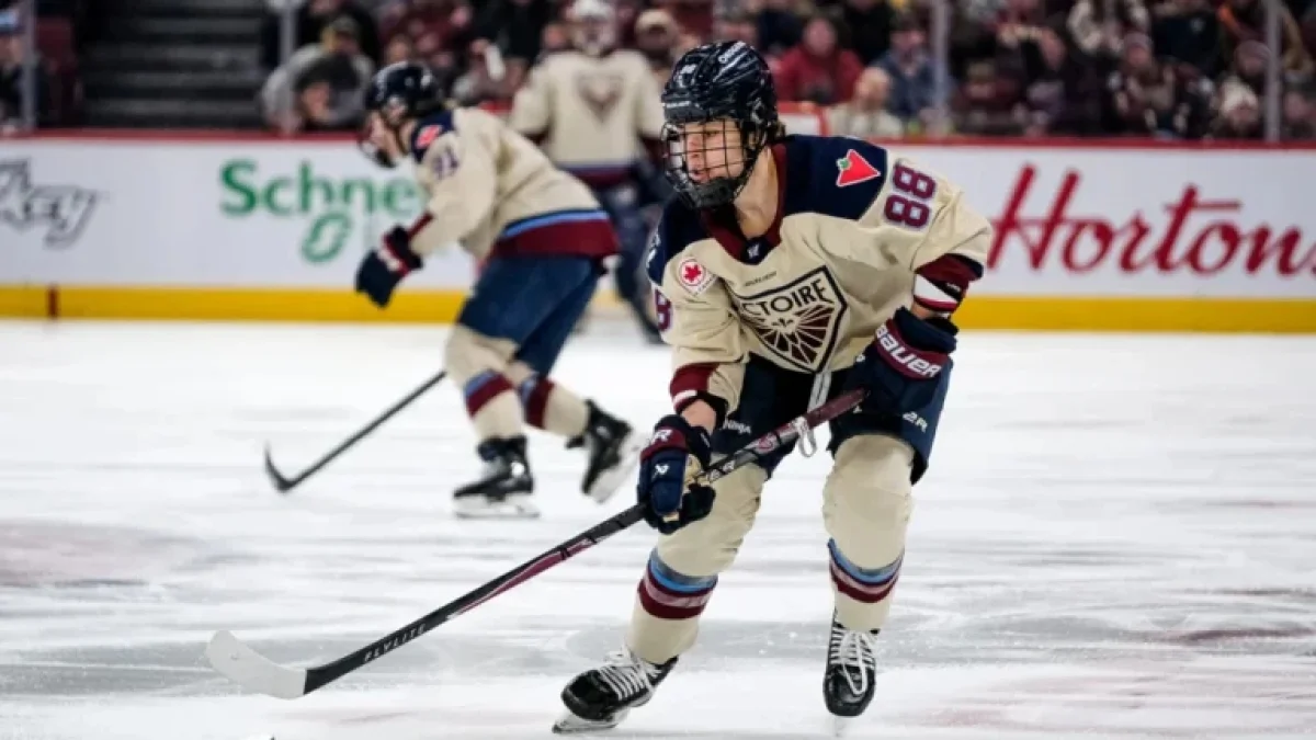 Skylar Irving Skates with Poulin and Roque in Montreal Victory Training ...